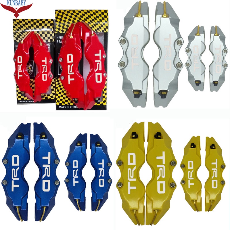 White TRD Sticker 2Pcs ABS Brake Caliper Cover | Shopee Philippines