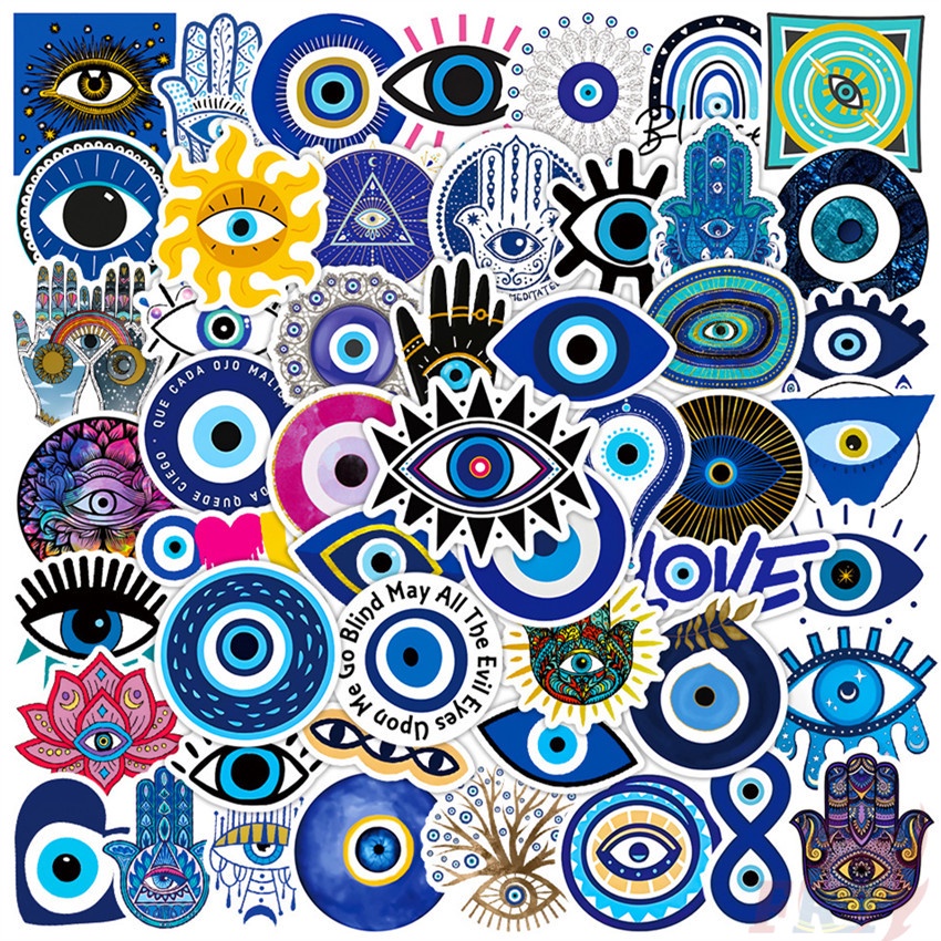 Evil Eyes Series 03 Turkey Lucky Blue Eye Stickers 50Pcs/Set DIY ...