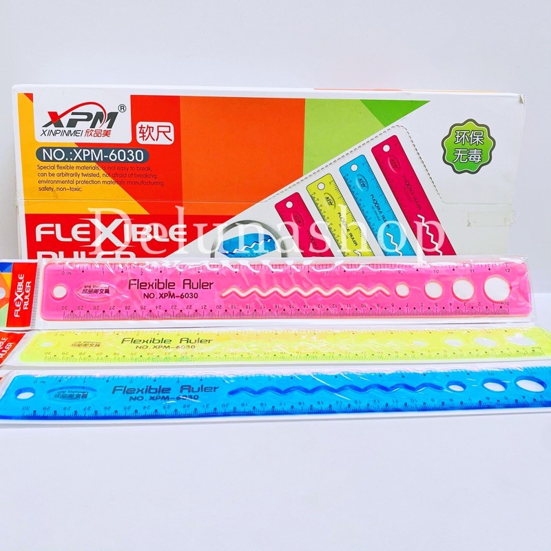 Dl857s FLEXIBLE RULER FLEXIBLE RUBBER RULER CLEAR TRANSPARENT ANTI ...