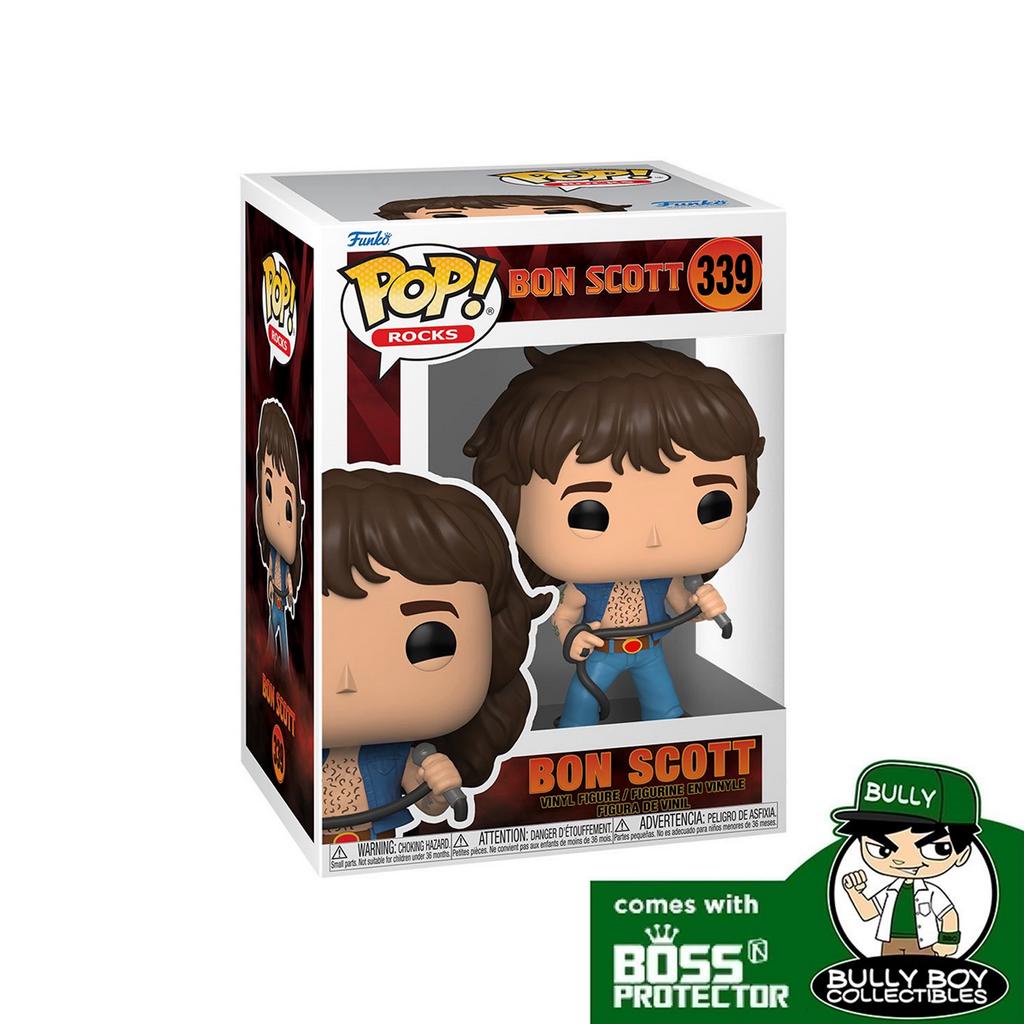 Funko POP! Rocks: AC/DC - Bon Scott 339 With Boss Protector | Shopee Philippines