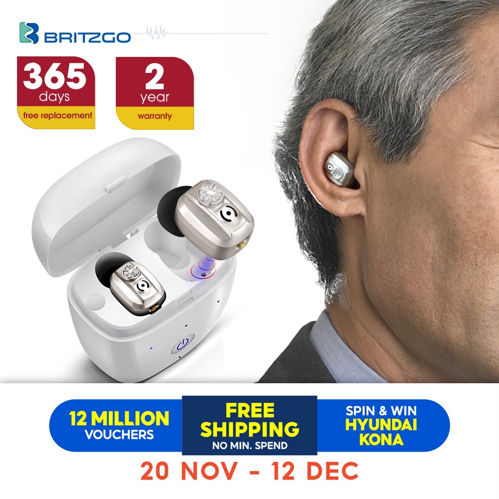BRITZGO Hearing Aid Elderly Digital Amplifier Earing aid Invisible ...