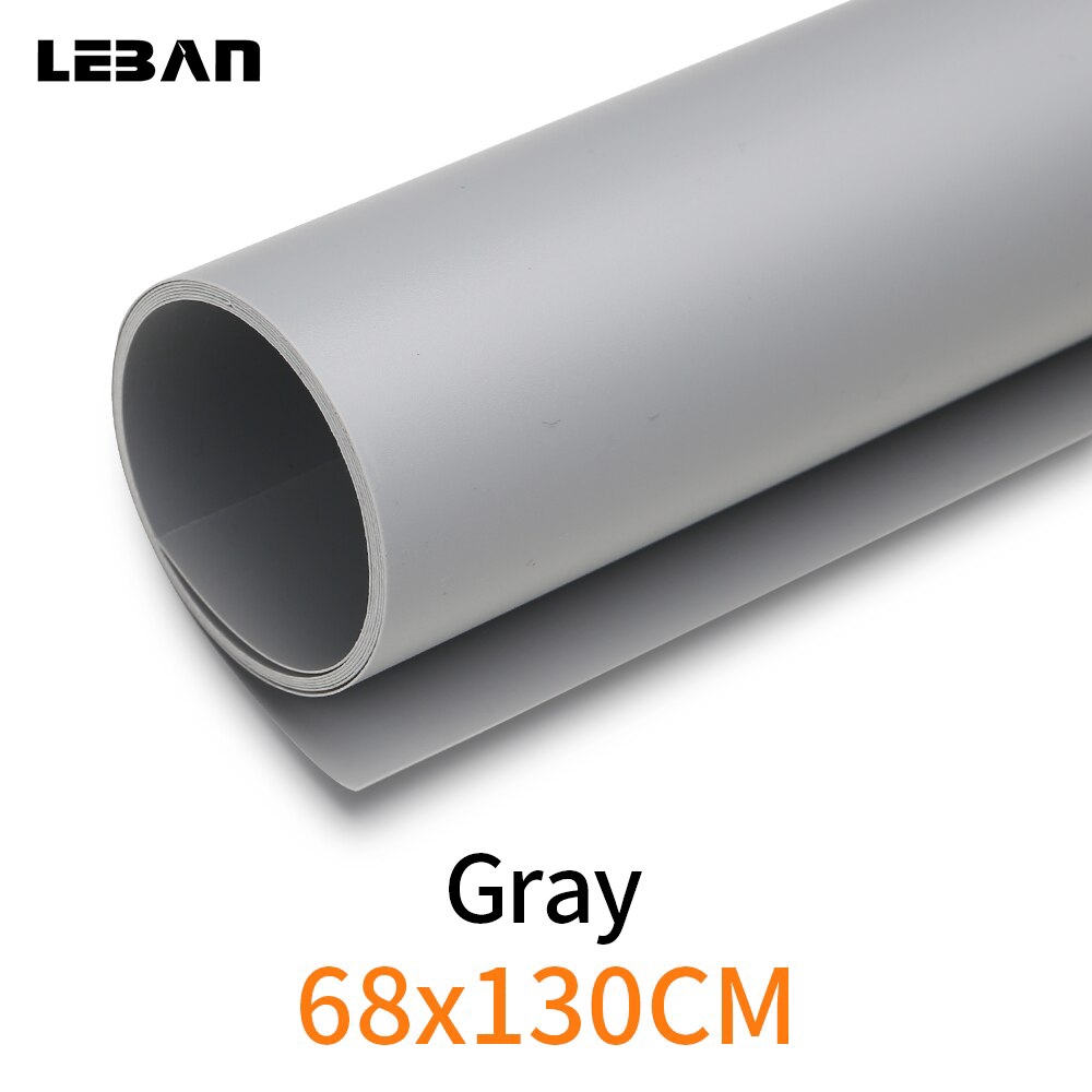 Gray 68X130cm 27*51inch Photography Backdrop Paper Matte PVC Vinyl ...