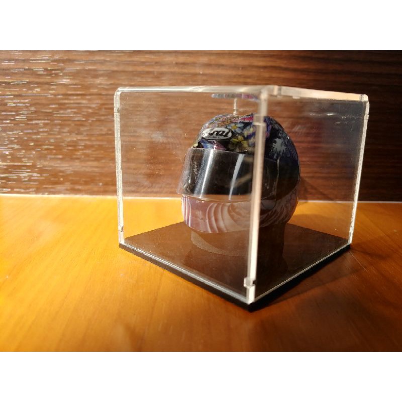 Custom order for miniature helmets with scale 1 6 acrylic display box ...