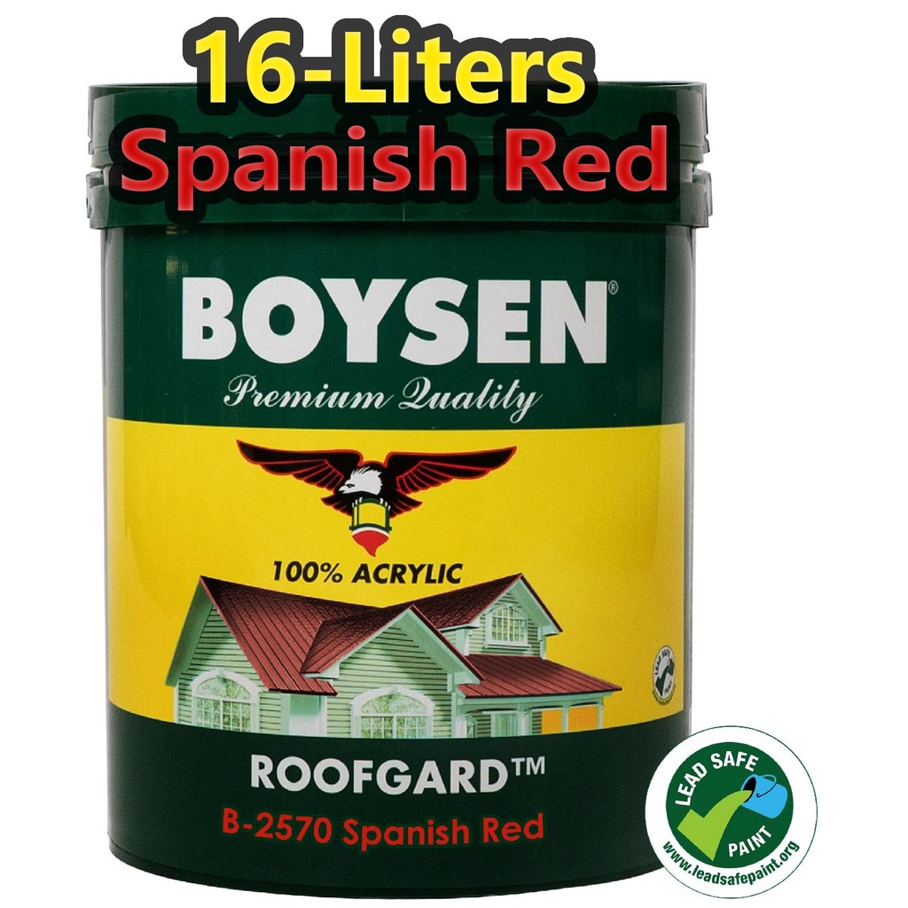 Boysen Roofguard - 16 Liters - 1 Pail - Roofgard - Acrylic Water Based ...