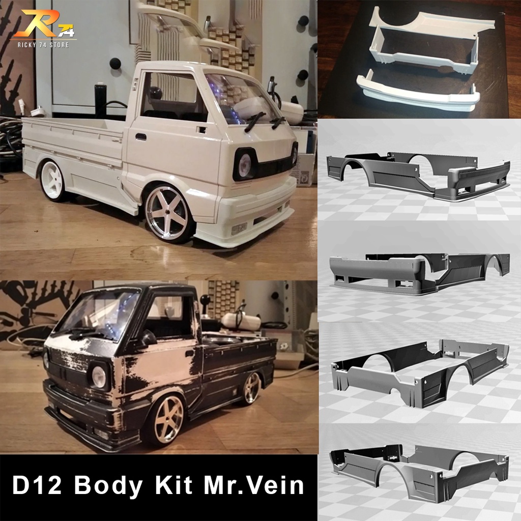 Wpl D12 Body Kit Set MrVein - RC Drift Body Part | Shopee Philippines