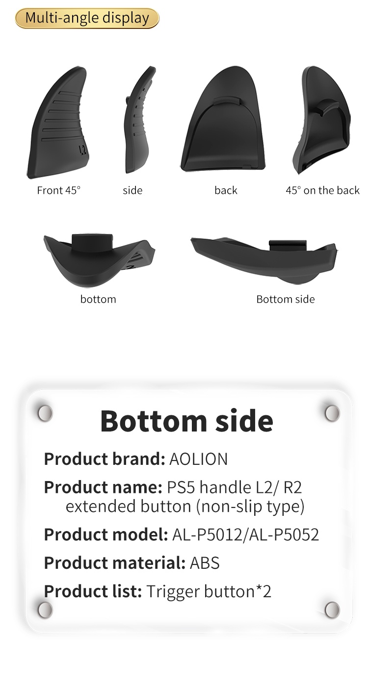 Playstation 5 L2 R2 Trigger Extender Lengthened Extended Buttons for ...