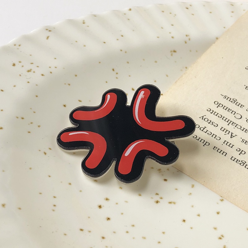 Funny Hair Clip Network Emoji hairpin Side Clip Water Drop Bangs ...