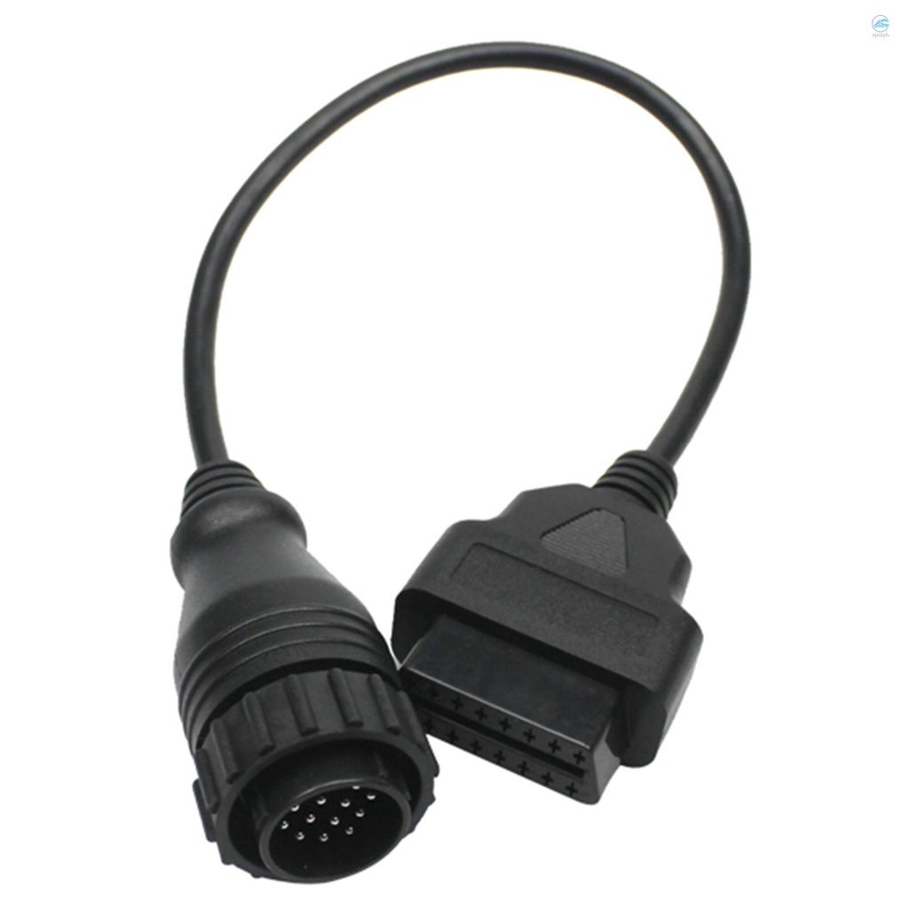 14 Pin to 16 Pin OBD II Cable Male to Female Adapter Car Diagnostic OBD ...