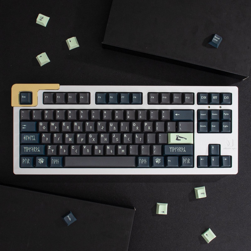 GMK 129Keys Cherry Profile PBT Keycap English Custom Personality ...