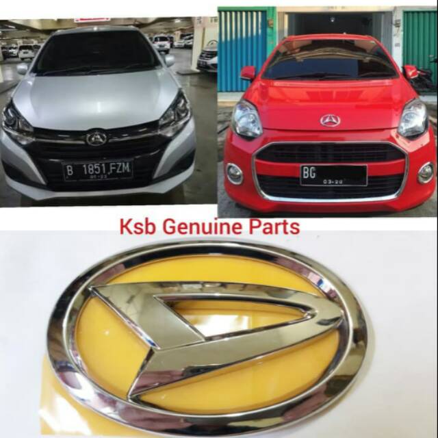 Daihatsu Ayla Chrome Front Logo Emblem Replacement Original Triangle ...