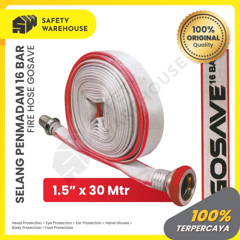1.5 inch x 30 Meter Fire Hose/16 Bar Canvas Fire Hose | Shopee Philippines