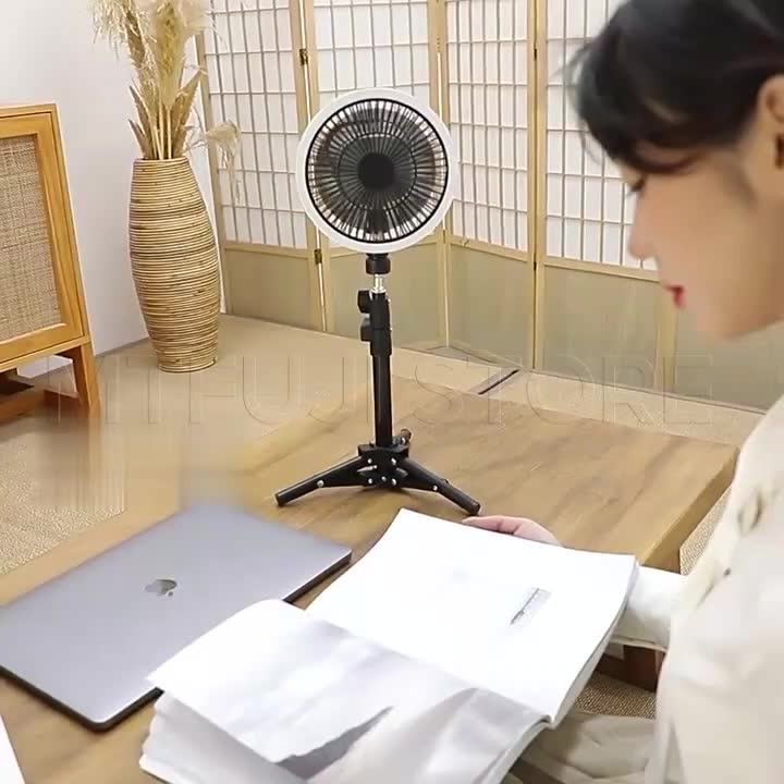 Mt.fuji Camping Fan Tripod Rotary Fan Desk Fan/Ceiling fan/Chandelier ...