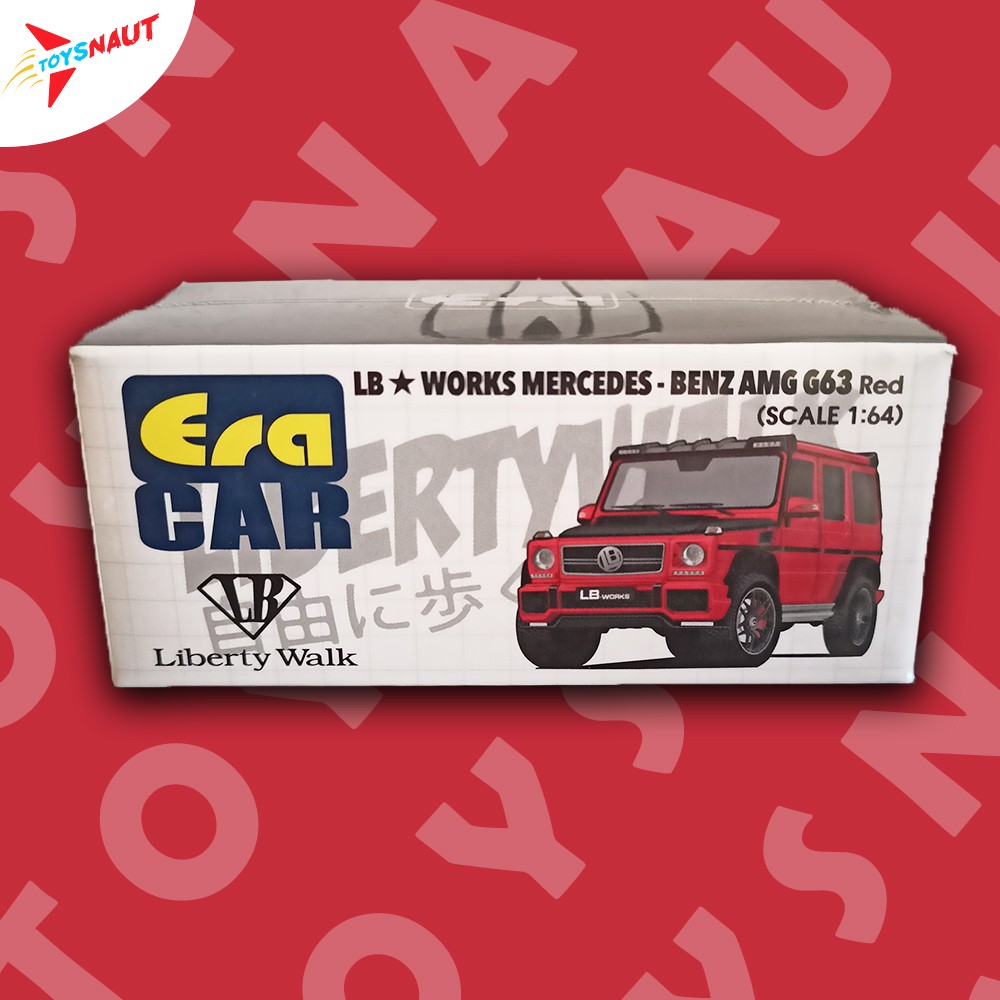 MERAH Era Car 1/64 LB Works Mercedes Benz AMG G63 Liberty Walk Red ...