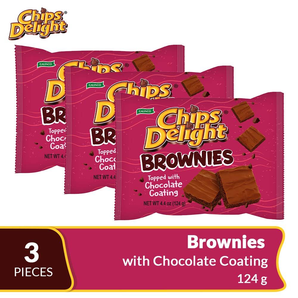 Chips Delight Topped with Chocolate Coating 124g (3 Pieces) | Shopee ...