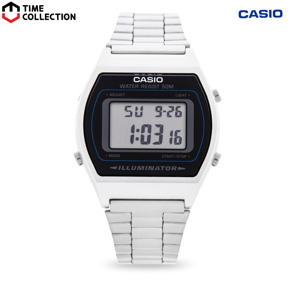Casio B640WD-1AVDF Digital Stainless Steel Strap Watch For Men | Shopee ...