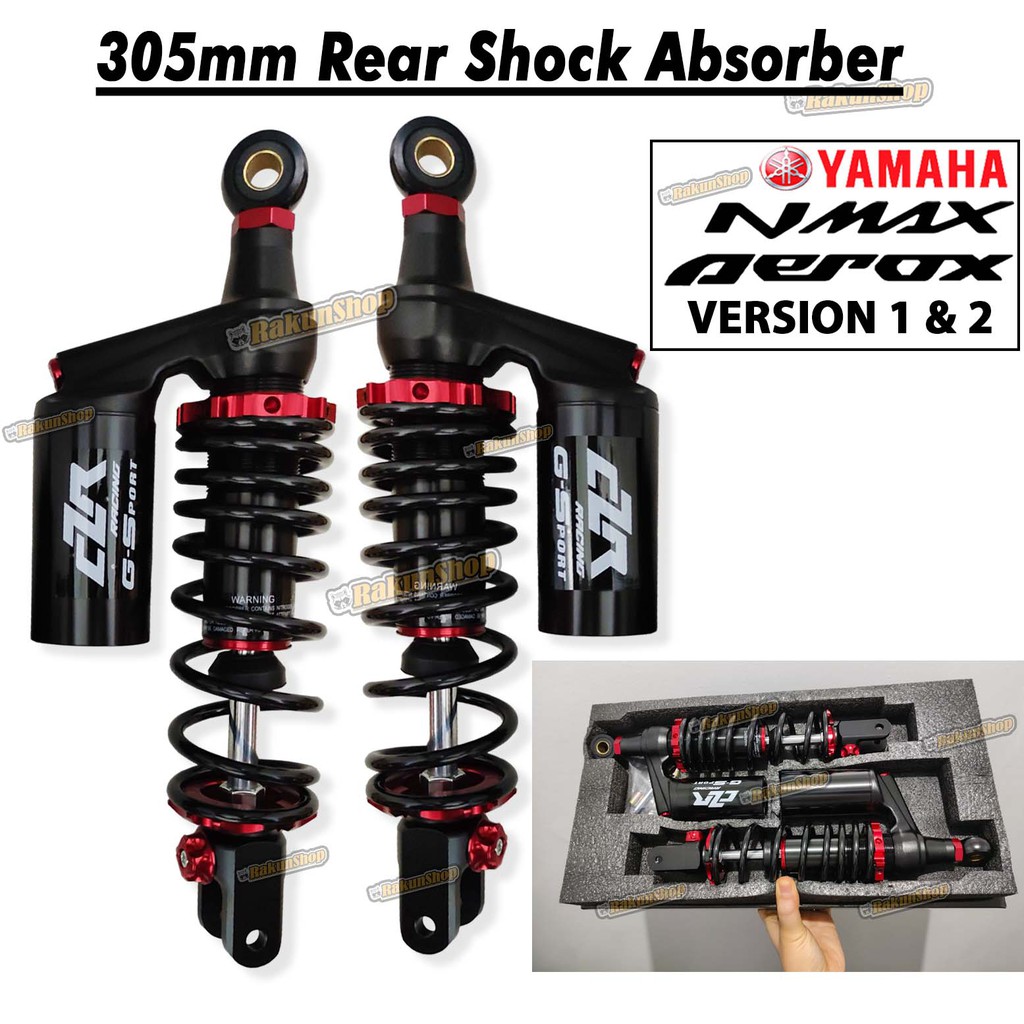 CZR Yamaha NMAX / AEROX version 1 & 2 Rear shock absorbers 2pcs with ...