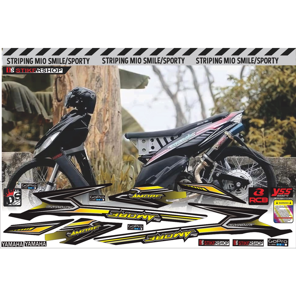 Striping yamaha mio sporty/smile custom variations/striping mio ...