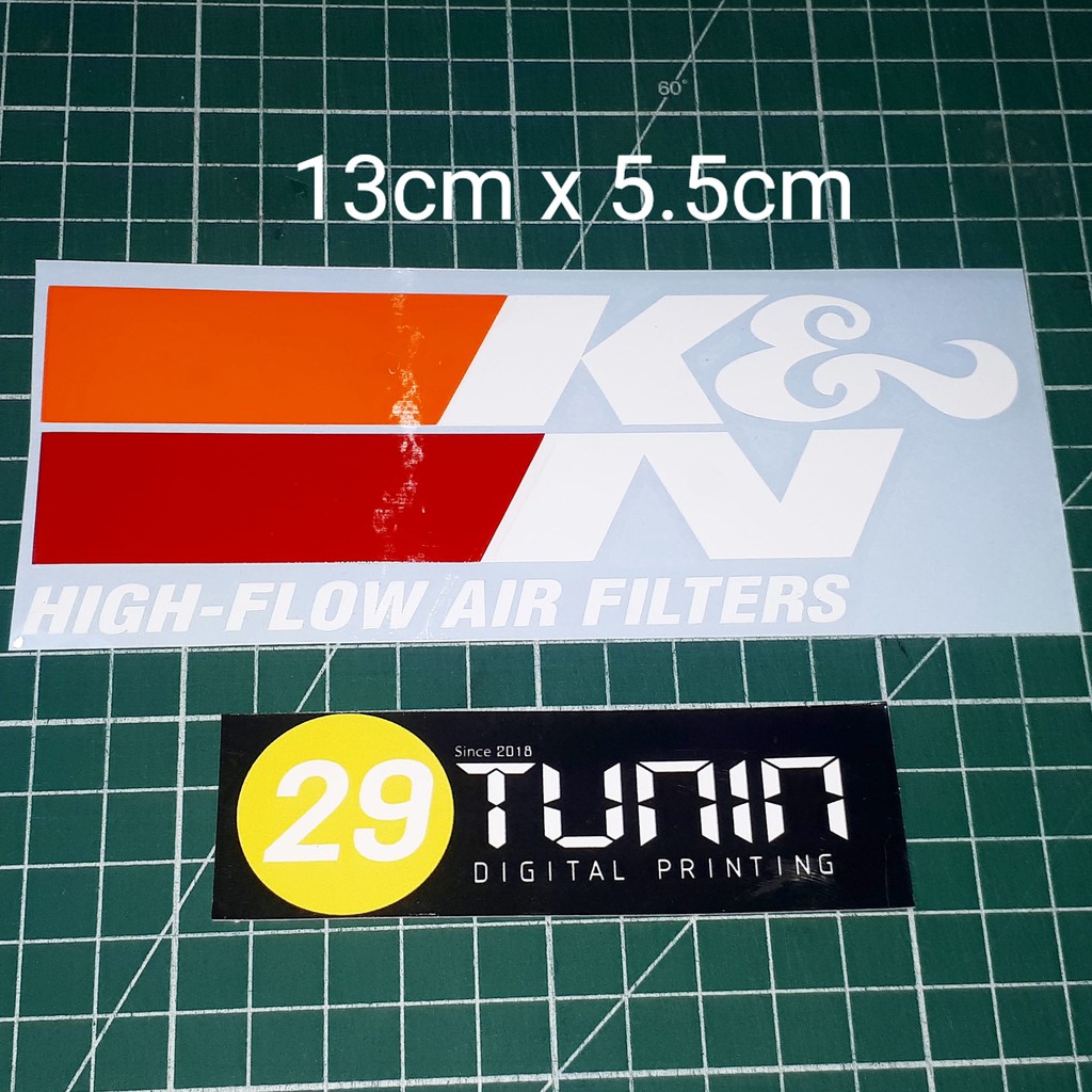 Cutting Sticker K&N KNN air filter Sticker | Shopee Philippines