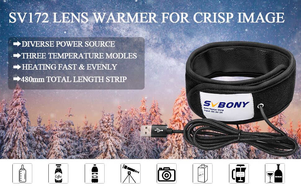 Svbony SV172 Dew Heater Strip Lens Warmer For Telescopes And Camera ...