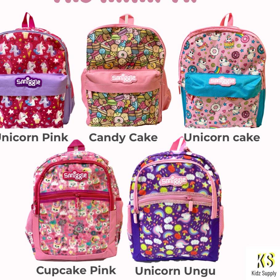 Smiggle Girls Unicorn Glitter Elementary School Backpack | Shopee ...