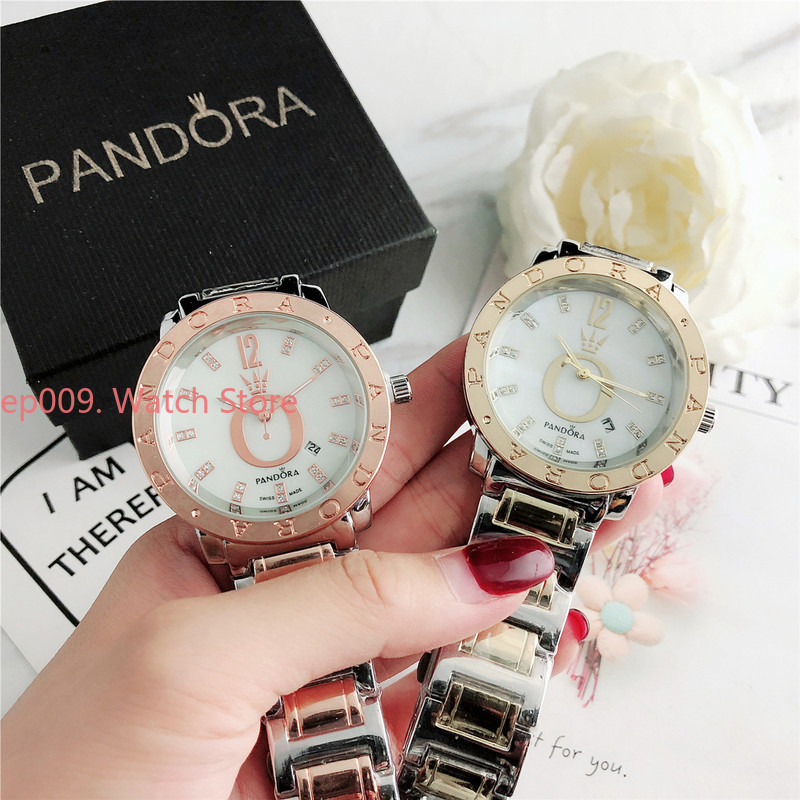 Pandora Fashion Ladies Watch Casual Luxury Diamond Calendar Function ...