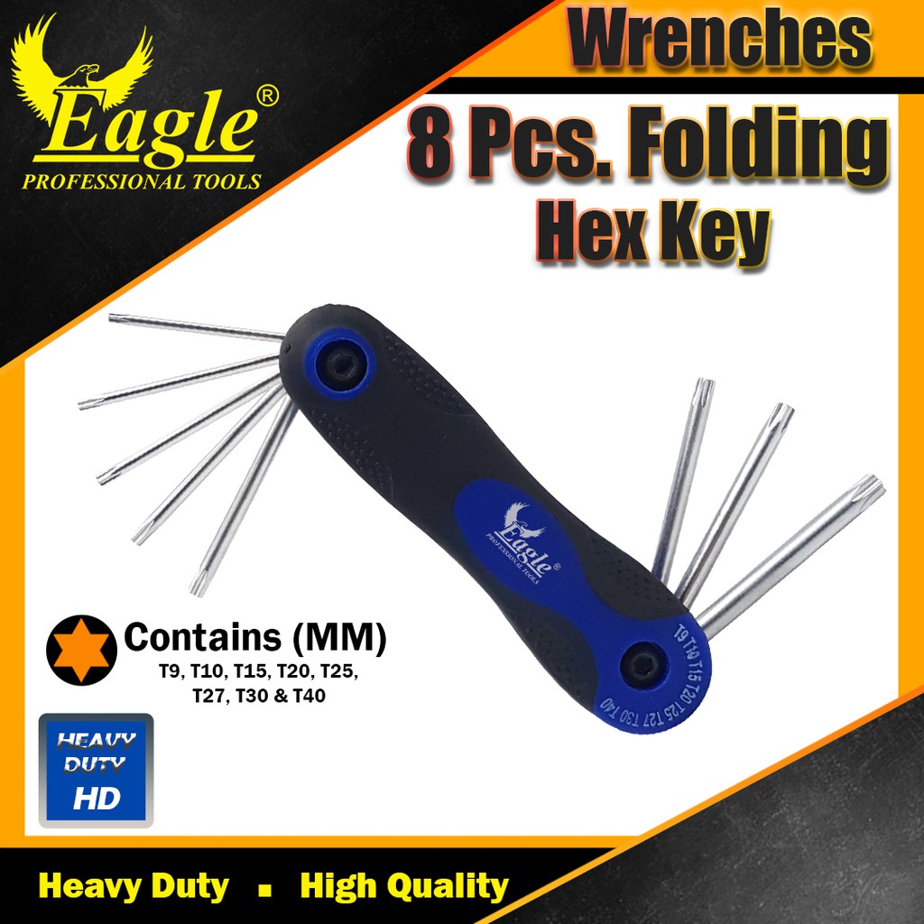 Eagle 8 Pcs Folding Allen Key Set | Shopee Philippines