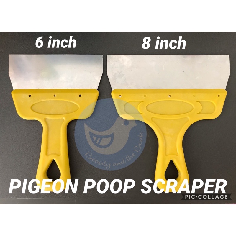 Pigeon Poop Scraper Stainless Steel YELLOW 6 or 8 inches | Shopee ...