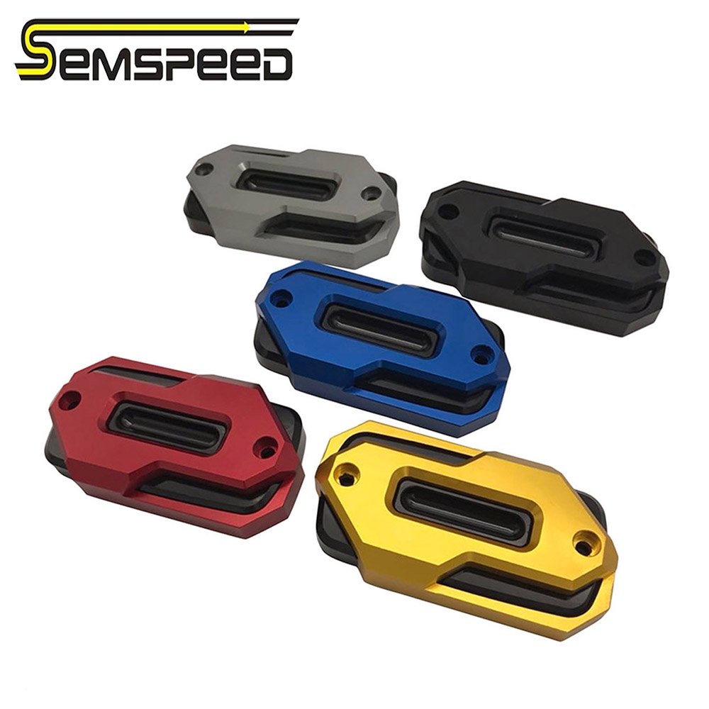 SEMSPEED CNC Front Brake Reservoir Fluid Tank Cover Oil Cup Cap For ...