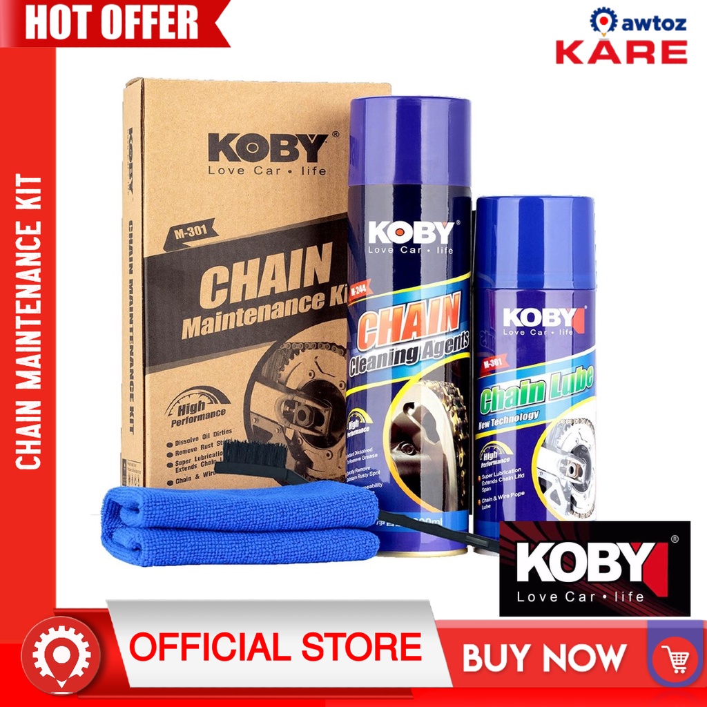 Koby Chain Cleaner Maintenance Kit Premium Quality | Shopee Philippines
