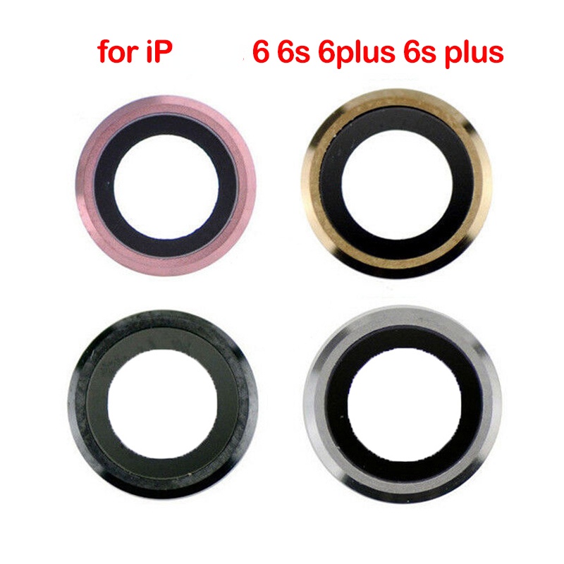 Rear Back Camera Glass Lens Ring Cover For iP 6 6s 6plus 6s plus with frame Back Camera Glass ...