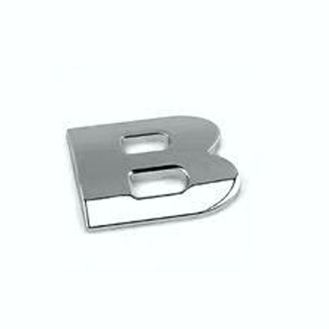 Silver Metal DIY 3D Alphabet Letter Digital Number Car Emblem Sticker 1 ...