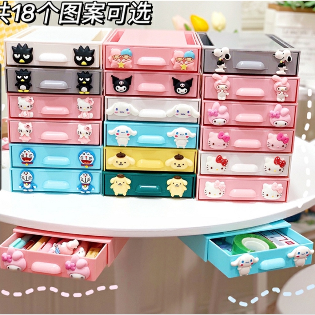 Under Table Shelf Drawer/Under Table Drawer/Storage Sanrio | Shopee ...