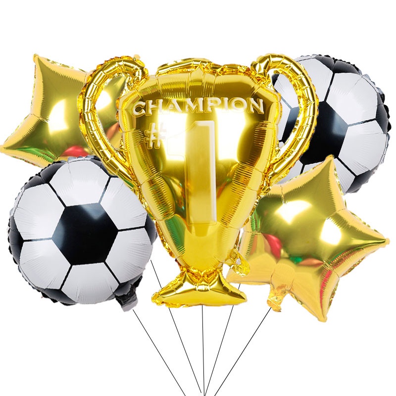 Champion Trophy Football Basketball Soccer Ball Round Helium Foil ...