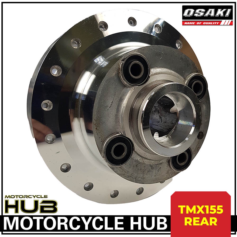 TMX155 Osaki Mirror Chrome Hub (Hub Set / Front Hub / Rear Hub ...