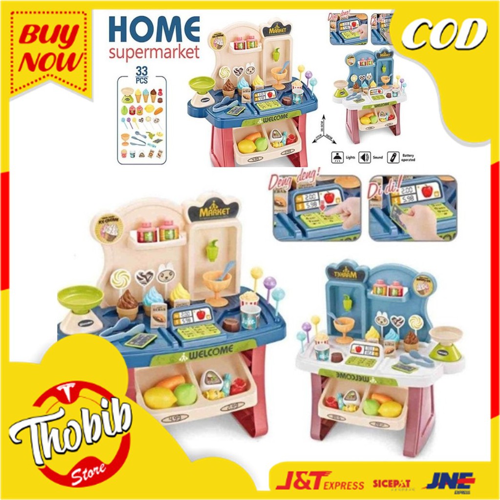 Toys Girls Boys SUPERMARKET Cashier PLAY SET Educational Character Baby ...