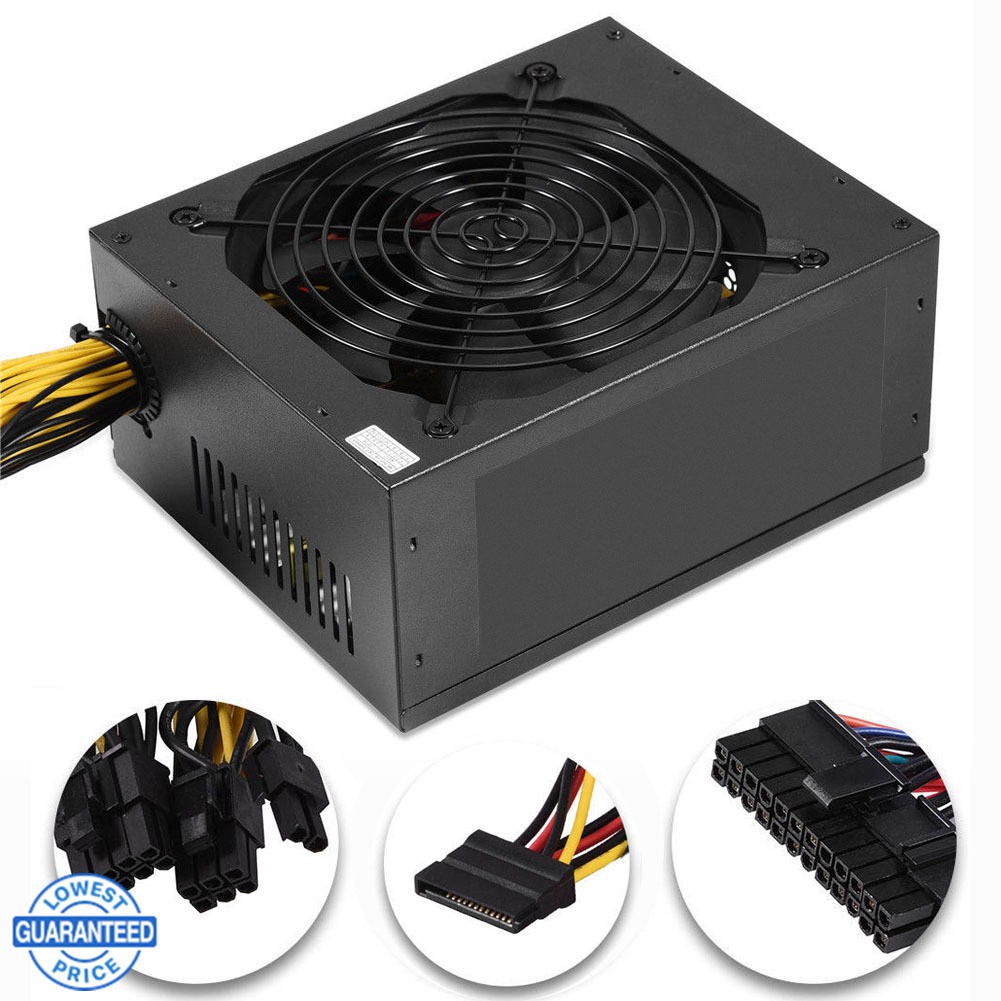 （Lowest price） 2000W Modular Mining Power Supply PSU for 8 GPU Eth Rig ...
