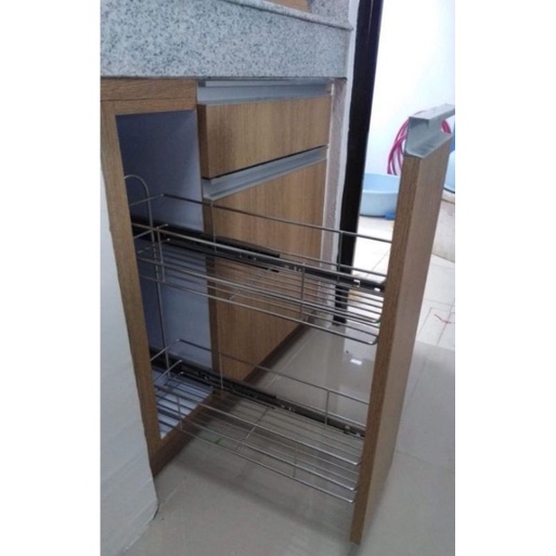Condiments Pull out basket/ comdiments oganizer | Shopee Philippines