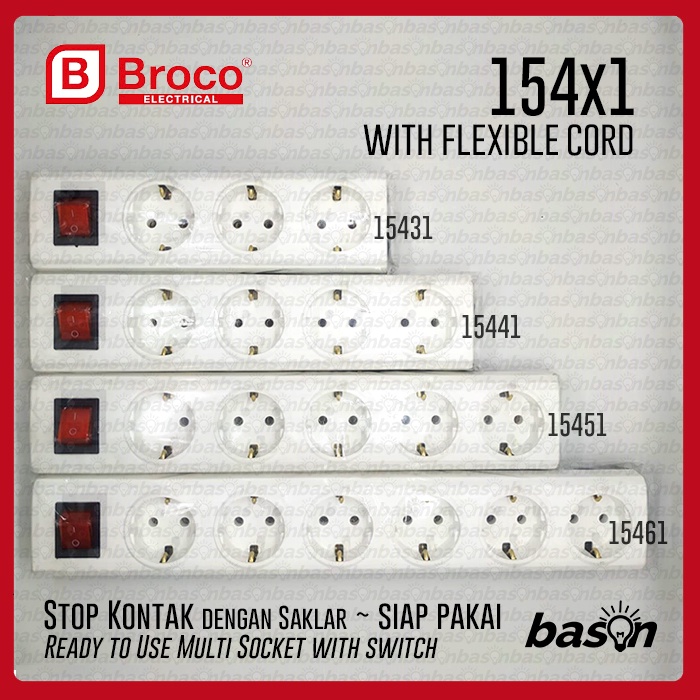 Broco Ready To Use Socket - 3 To 6 Holes - Switch, Ground, Cable 3 ...