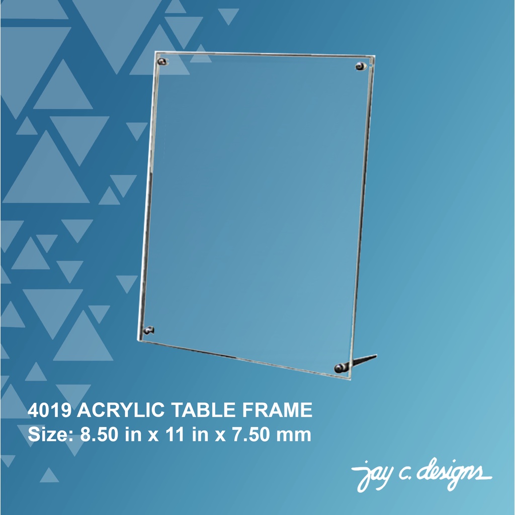 Jay C. Designs Acrylic Table Frame Art No.- 4019 | Shopee Philippines