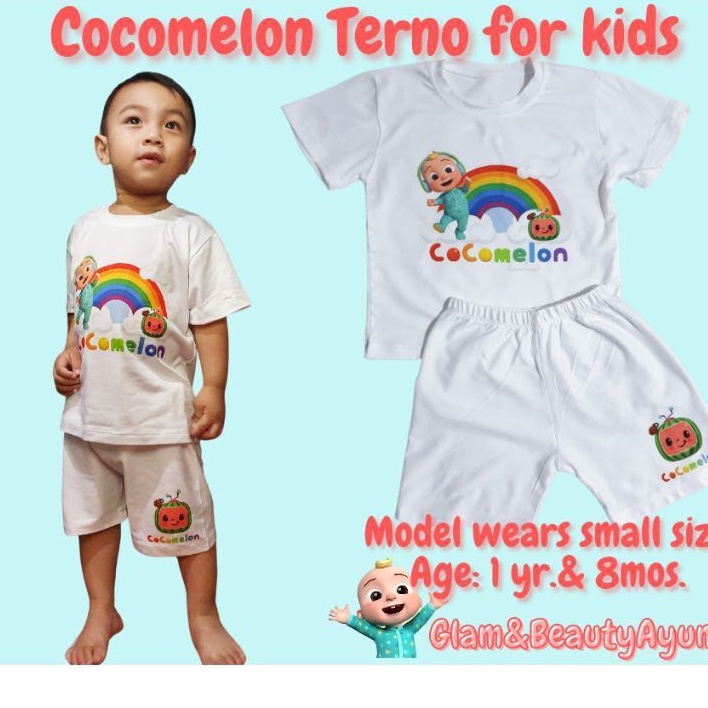 Kids terno Character Tshirt and short unisex | Shopee Philippines