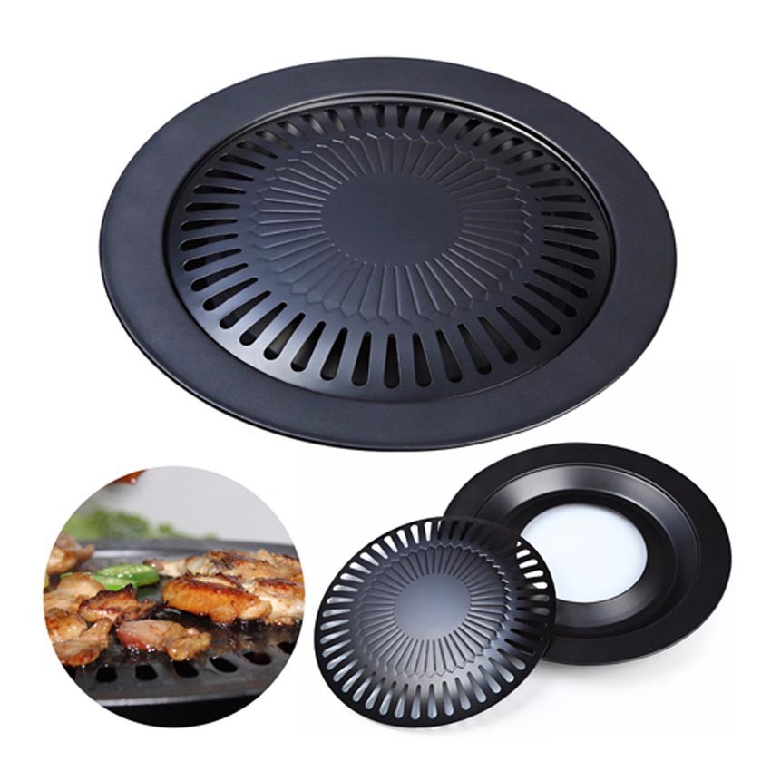 SAMGYUPSAL GP-16 Round Korean BBQ Grill Plate Barbecue -HAYAHAY ...