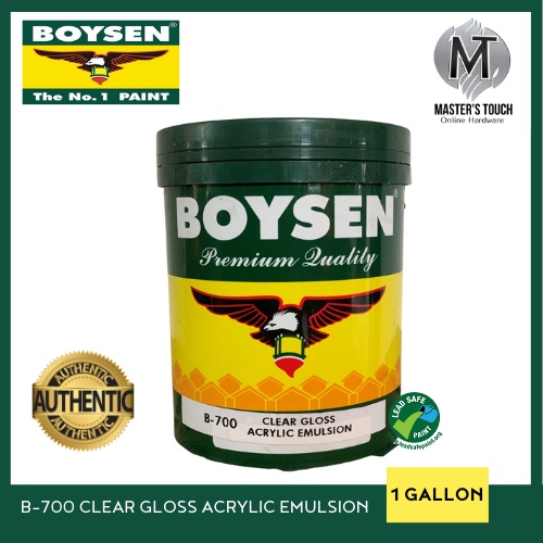 BOYSEN CLEAR GLOSS ACRYLIC EMULSION 1 GALLON | Shopee Philippines