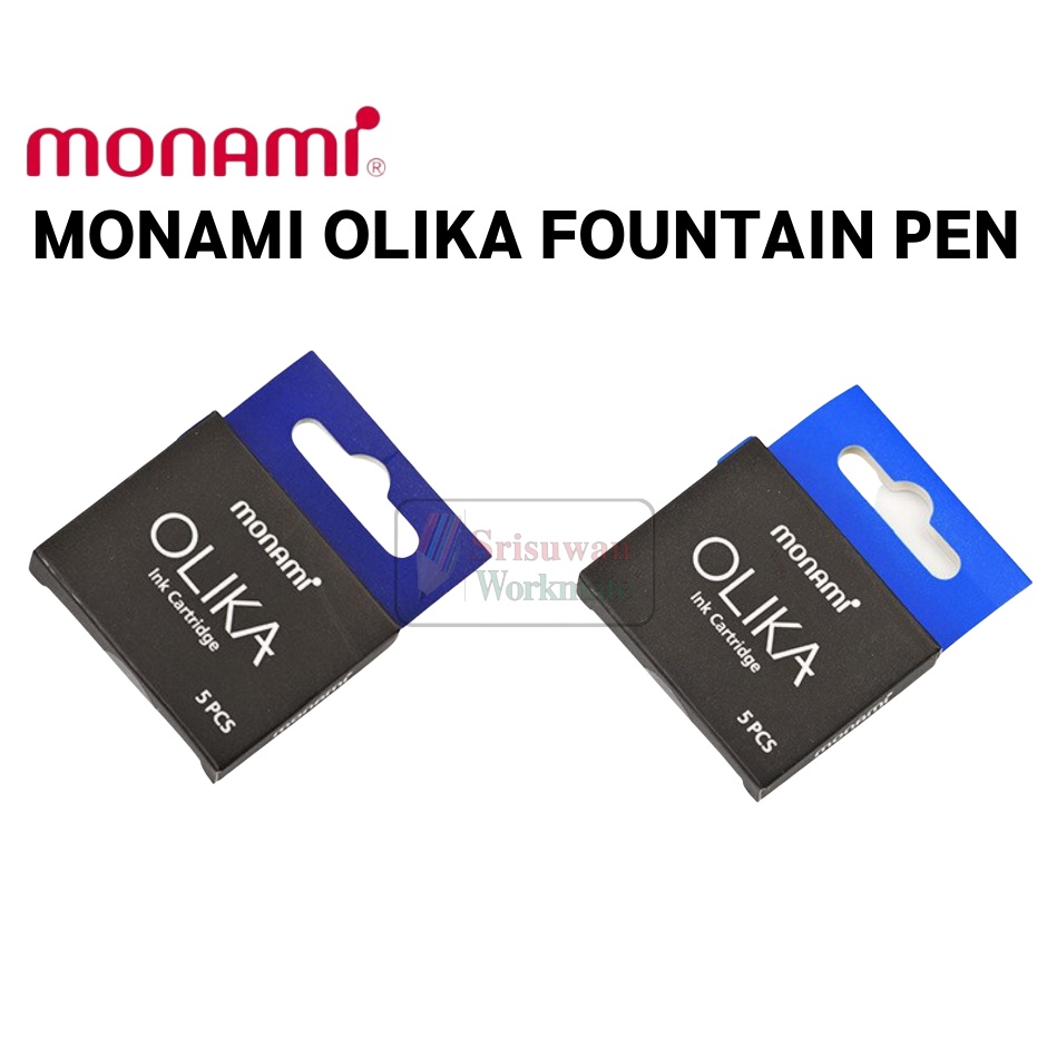 Monami OLIKA Fountain Pen Refill Ink Tube Blue/Navy Color 5 Tubes ...