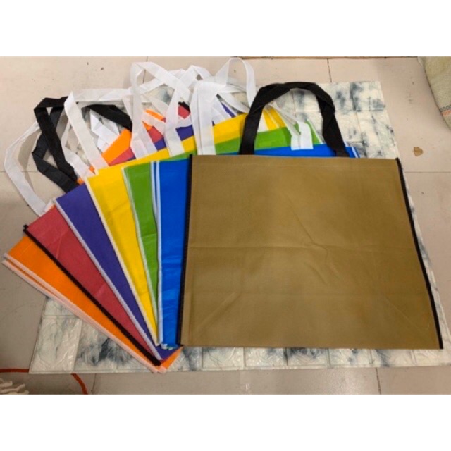 Eco Bag Plain XL size 2 Color Shoulder Tote ecobag Large capacity Non ...