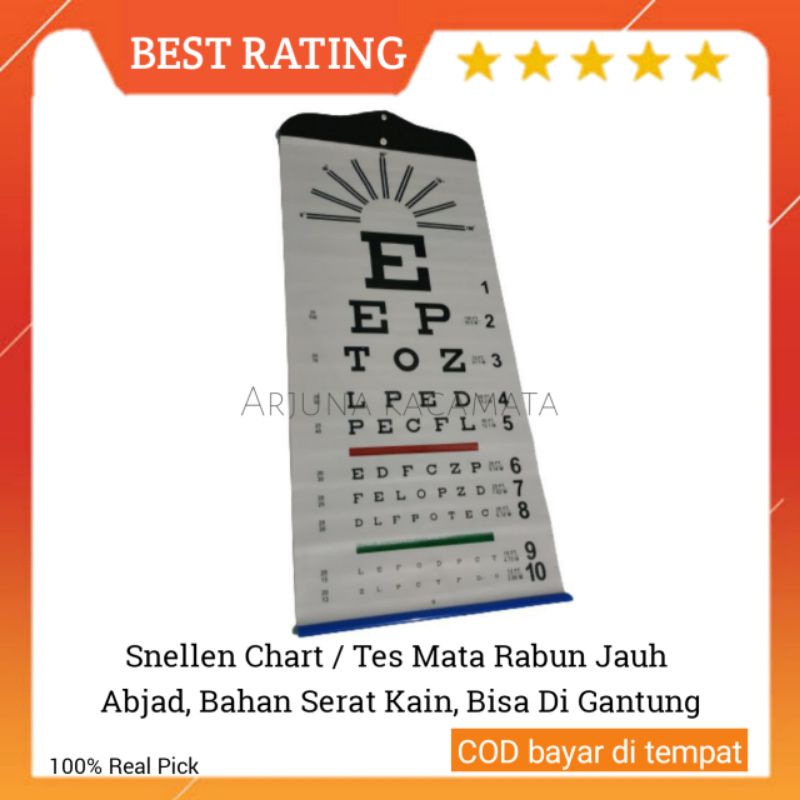 MATA Snellen Chart Alphabet Fabric Material Can Be Hung Test Check Eyes ...