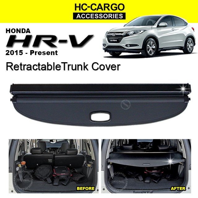 Honda HR-V HRV Leather Retractable Trunk Cover Rear Cargo Boot Shade ...
