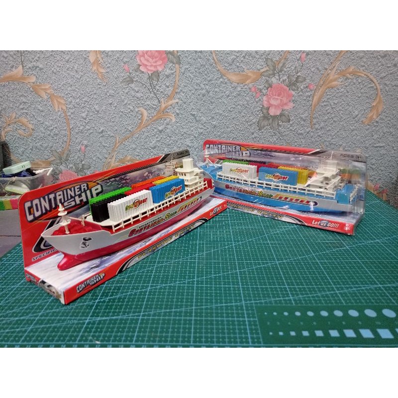 Children's toy cargo ship container ship friction toy | Shopee Philippines