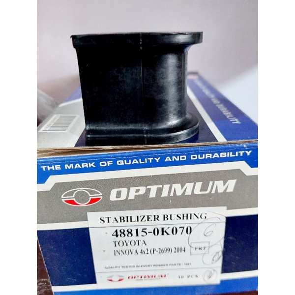 STABILIZER BUSHING FRONT FOR TOYOTA INNOVA 4X2 48815-0K070 | Shopee ...