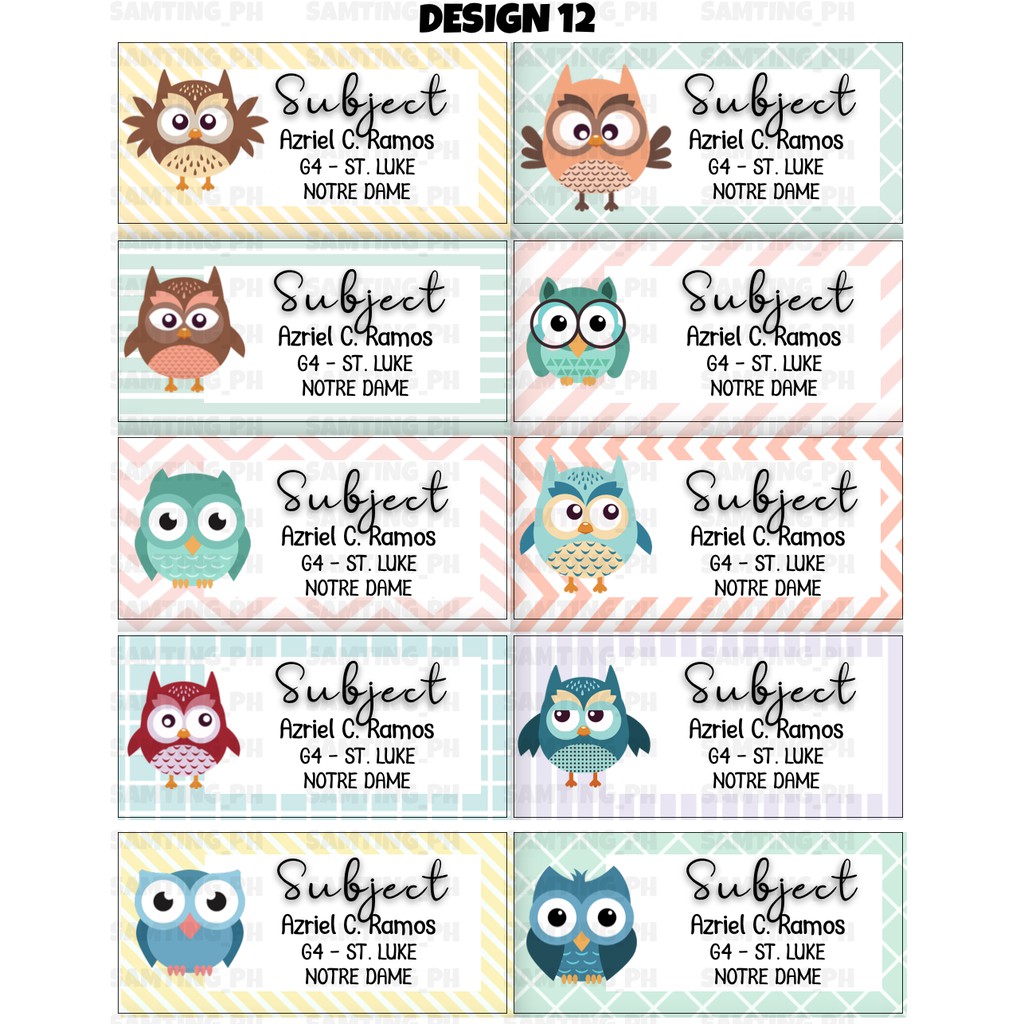 Personalized Sticker Name Labels | Shopee Philippines