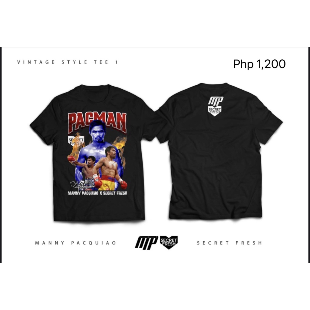 SECRET FRESH X Manny Pacquiao / Vintage Style Tee 1 | Shopee Philippines